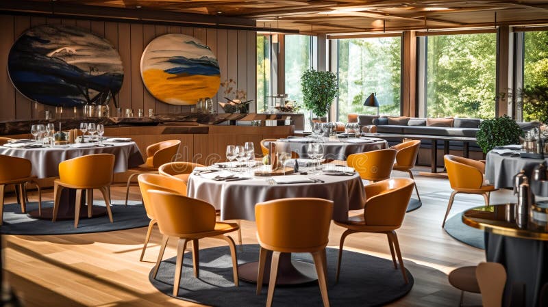 Elevate Your Dining Affair, Multiple Tables Set the Scene at a Modern ...