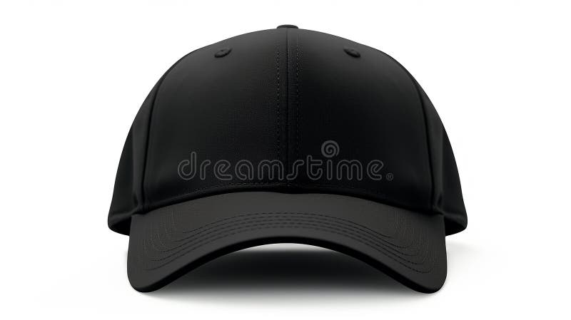 Blank Black Baseball Cap Mockup for E-commerce: High-Quality Front View ...