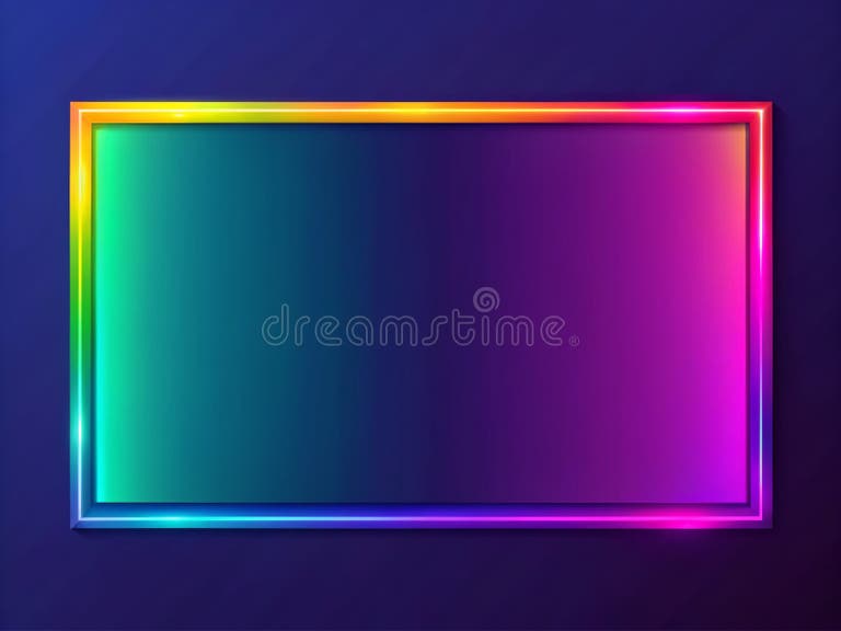 Panel Overlay Dynamic Gradient Border Design Template Stock ...