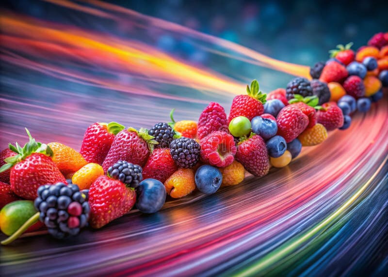 Stunning Long Exposure Berry Line Design Vibrant Colors and Soft Blurs ...