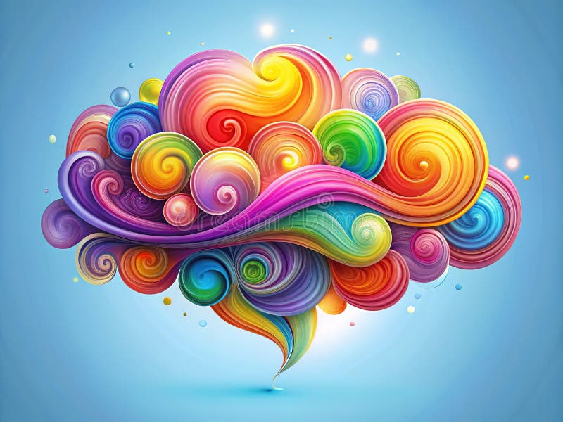 Versatile Thought Cloud Clipart for Graphic Designers Abstract ...