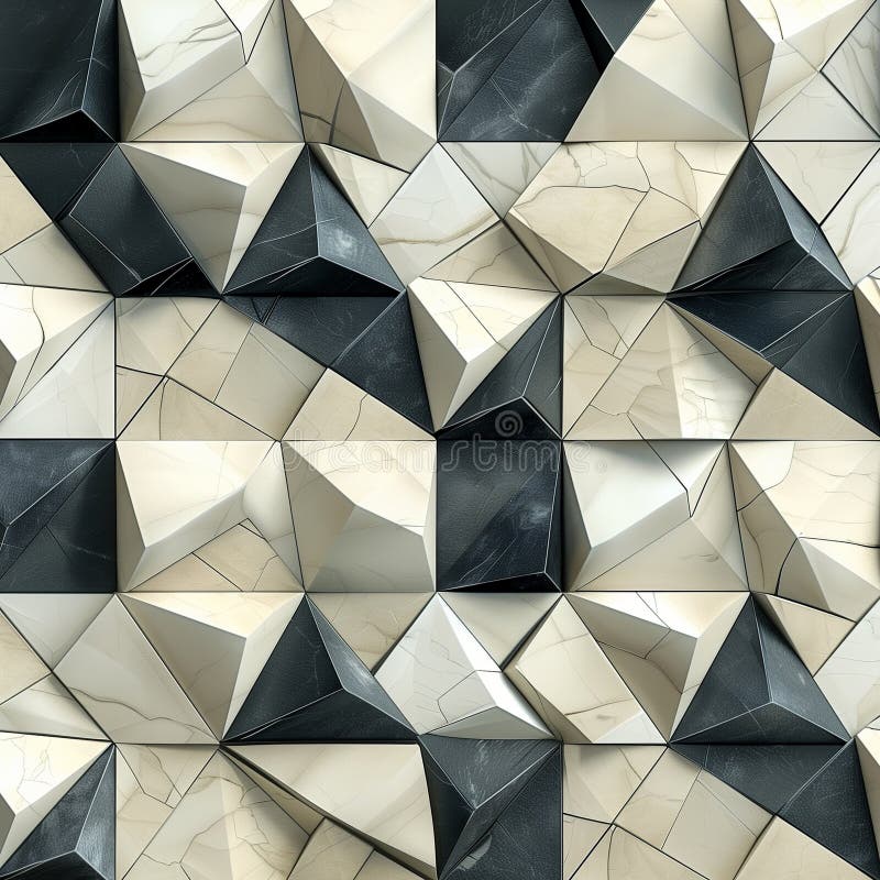 Seamless Minimalist Geometric Pattern with Polygonal Shapes, Ultra-High ...