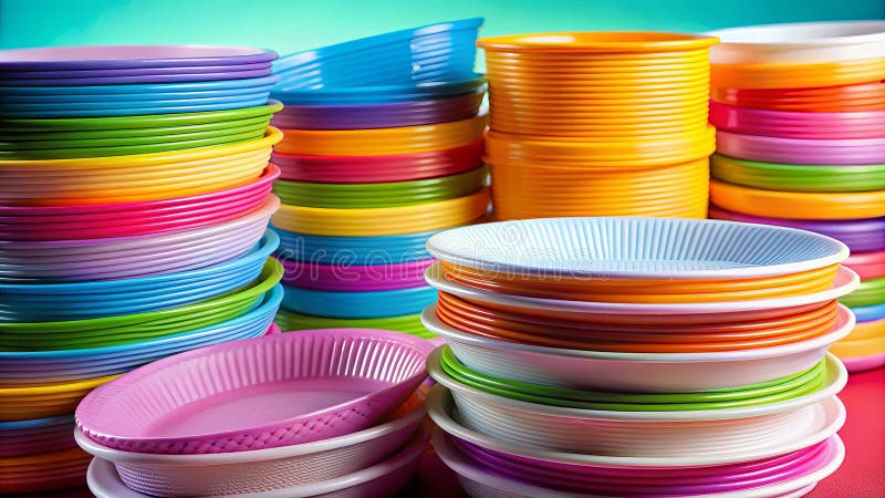 Colorful Disposable Styrofoam Plates: a Vibrant & Budget-Friendly ...