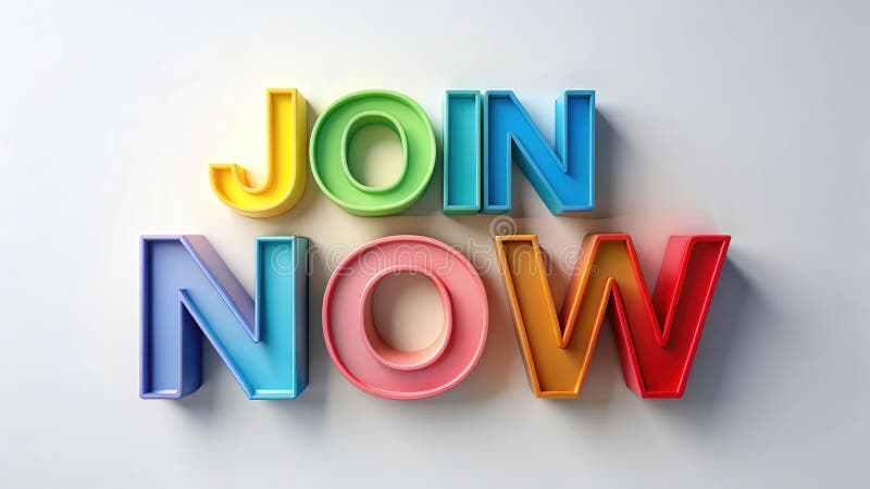 Dynamic Join Now Animated Text Effect Modern Design Element for Website ...