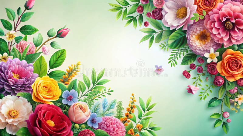 Exquisite Floral Frame Border a Delicate Floral Header for Stunning ...
