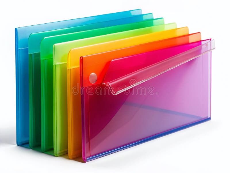 Clear PVC LShaped File Folder Pocket Mockup Showcase Your Documents ...