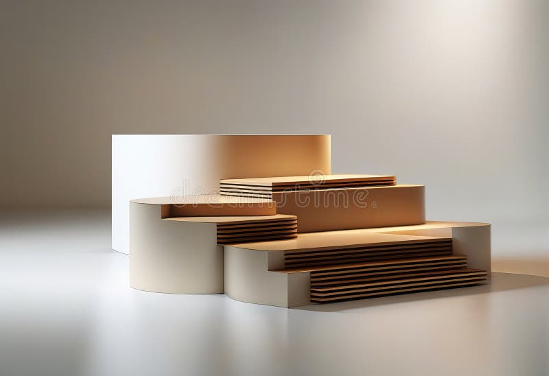 Elevate Your Presentation with a Sleek 3D Podium Platform Stock ...