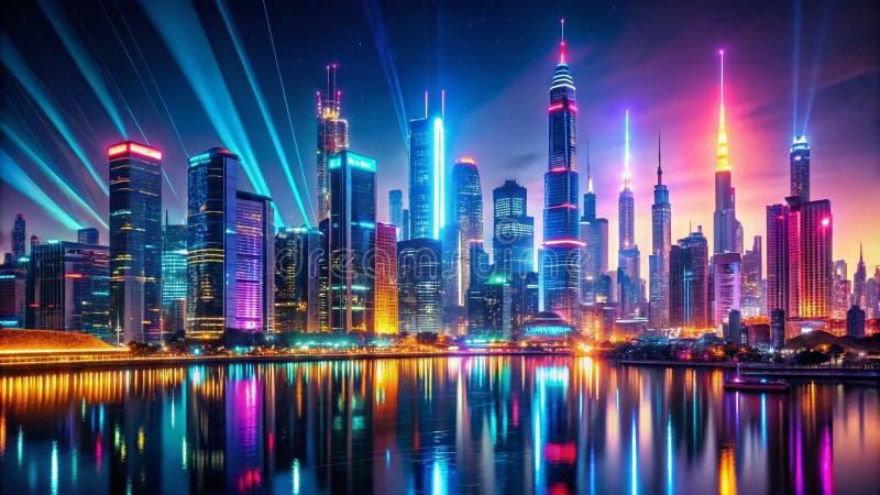 Captivating Panoramic Tech PowerPoint Backgrounds Abstract Futuristic ...