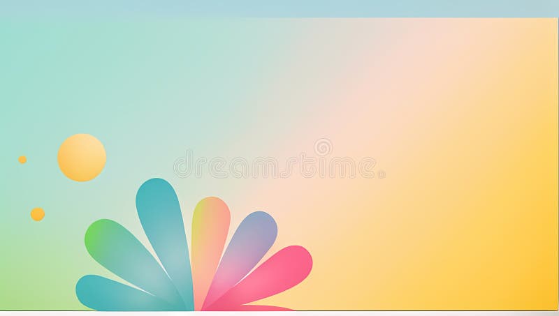 Soft Pastel Tones in Abstract PowerPoint Background Stock Illustration ...