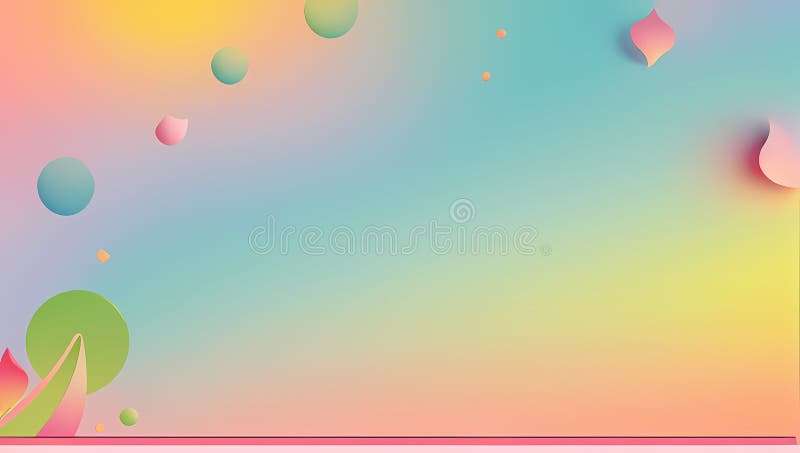Soft Pastel Tones in Abstract PowerPoint Background Stock Illustration ...