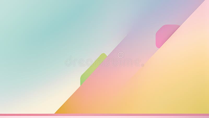 Soft Pastel Tones in Abstract PowerPoint Background Stock Illustration ...