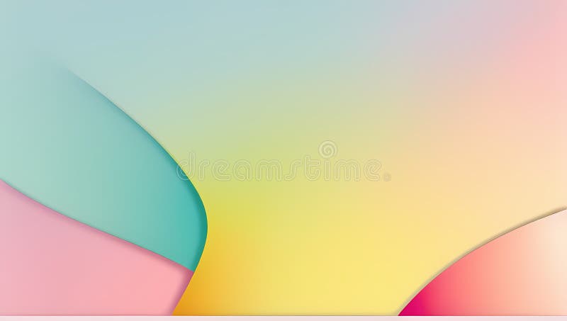 Soft Pastel Tones in Abstract PowerPoint Background Stock Illustration ...