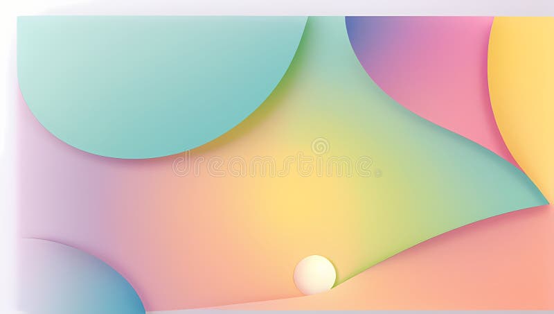 Soft Pastel Tones in Abstract PowerPoint Background Stock Illustration ...