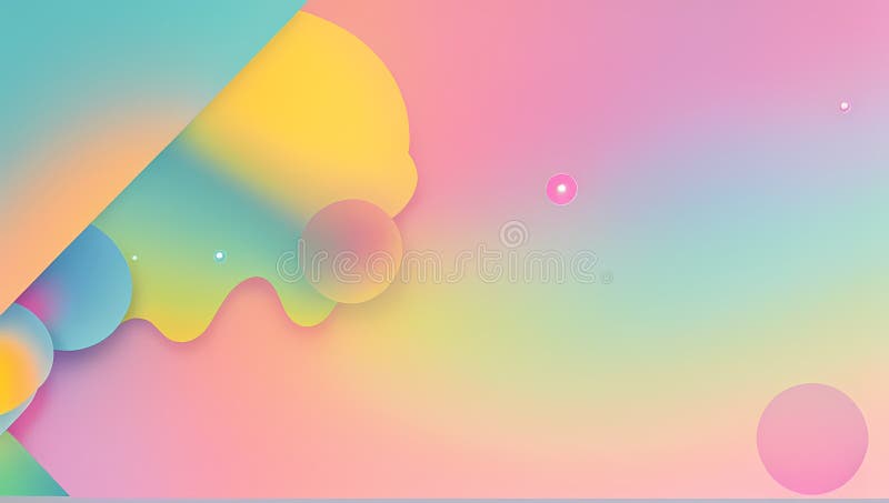 Soft Pastel Tones in Abstract PowerPoint Background Stock Illustration ...