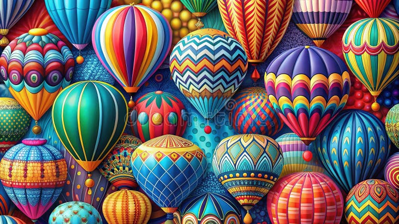 Stunning Balloon Patterns for Print Design Abstract Colorful and ...