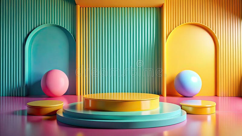 Elevate Your Product with a Stunning 3D Podium Showcase Modern Design ...