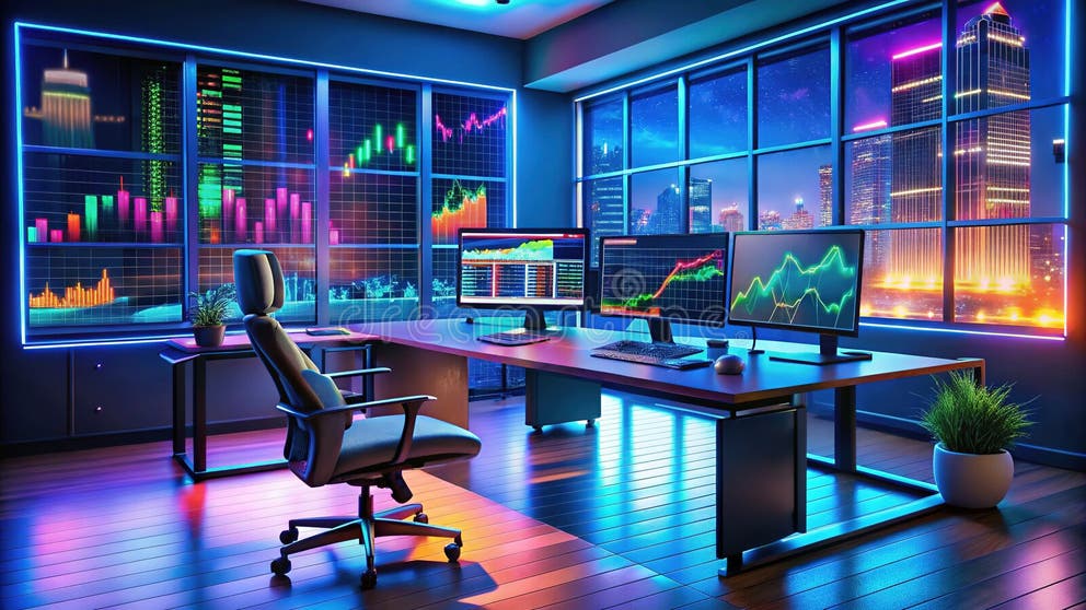 Elevate Your Productivity with a Futuristic Workstation: Multi-Screen ...