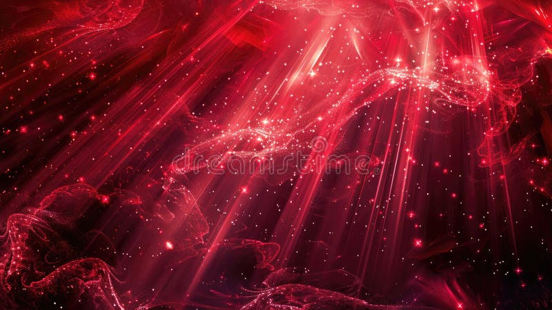 Red Spotlight Backdrop with Swirling Patterns Stock Illustration ...