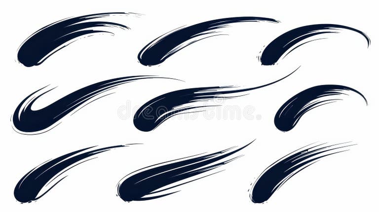 Collection of Sleek Vector Marker Strokes and Underlines Perfect for ...