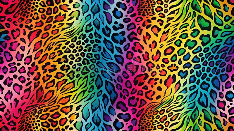 Stunning Abstract Animal Print Wallpaper Design Seamless Pattern for ...