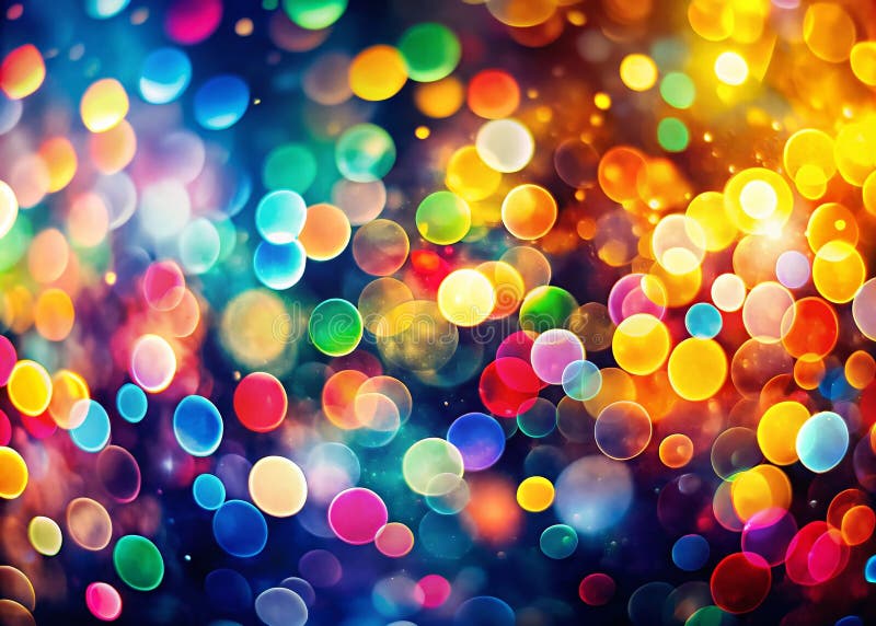 Abstract Bokeh Poster Modern Art Print for Home Decor Digital Art and ...