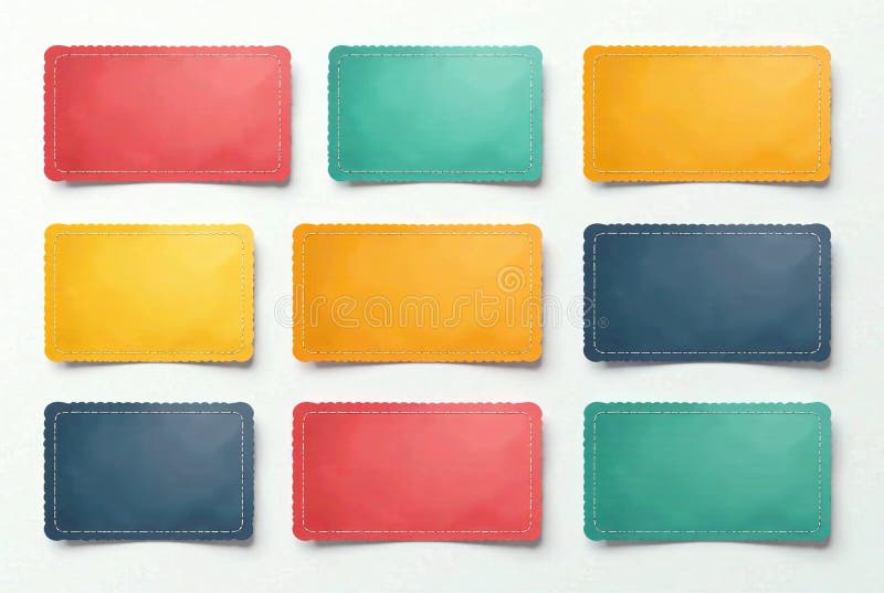 Versatile Rectangular Sticker Mockups Editable Templates for Branding ...