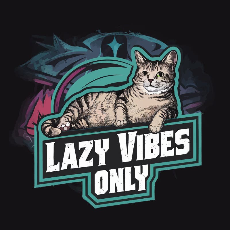 A Cat 2D Flat Illustration Vector T-Shirt Design Stock Vector ...