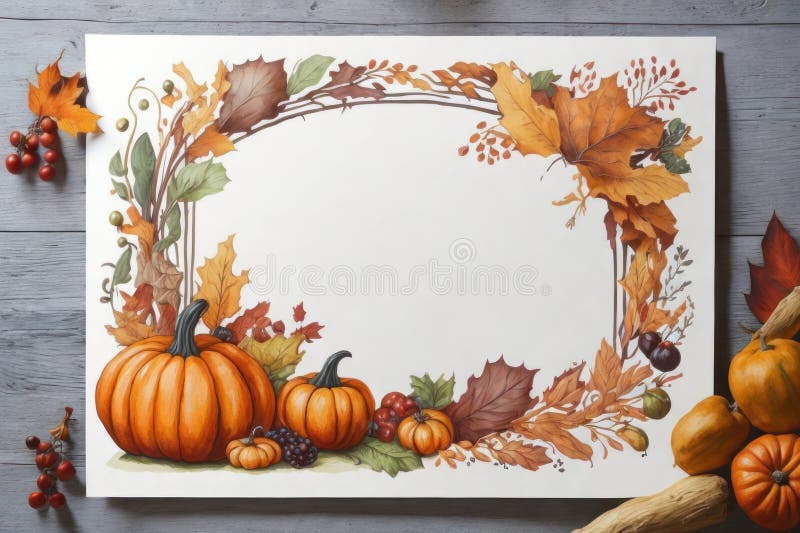 Thanksgiving Frame Enhancement: Sticker with Style and Variety Stock ...