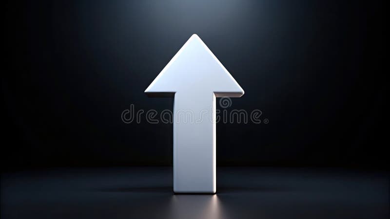Sleek White UpDown Arrow Loading Animation on Black Background Perfect ...