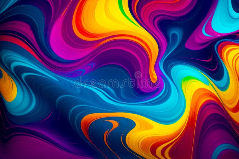 Radiant 4K Wallpaper, Abstract Color Spectrum, AI Generated Stock ...
