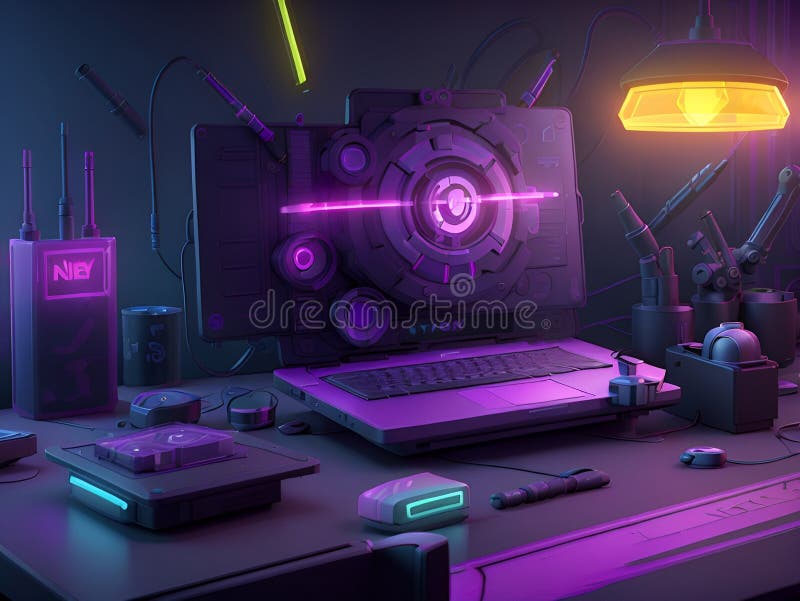 Elevate Your Work Environment with the Hi-Tech AI Innovation Modern ...