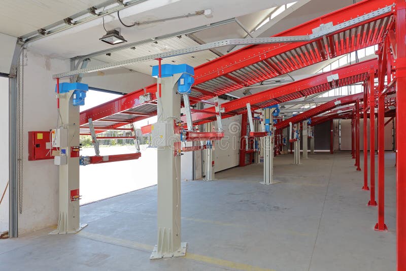 Elevated Conveyor Ramp stock image. Image of transport - 79481587