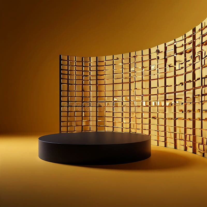 Elevated 3D Product Showcase on Minimalist Display Podium Stock ...