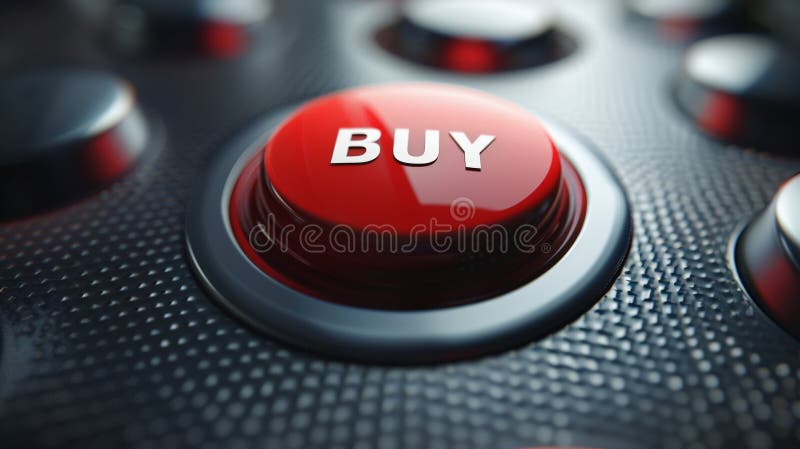 Elevated E-Commerce: 3D BUY Button Stock Photo - Image of commercial ...