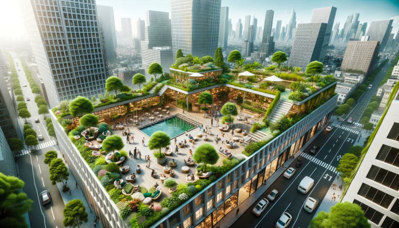 Elevated Eden City Rooftop Transforms into a Lush Oasis Becoming a Hub ...