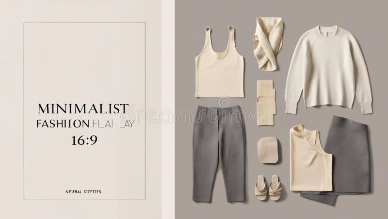 Elevated Essentials: Curated Minimalist Outfit Flat Lay for Modern ...