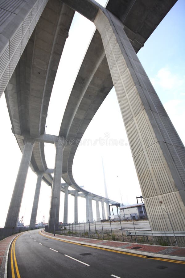 Overpass America Freeway System Stock Image - Image of flyover ...
