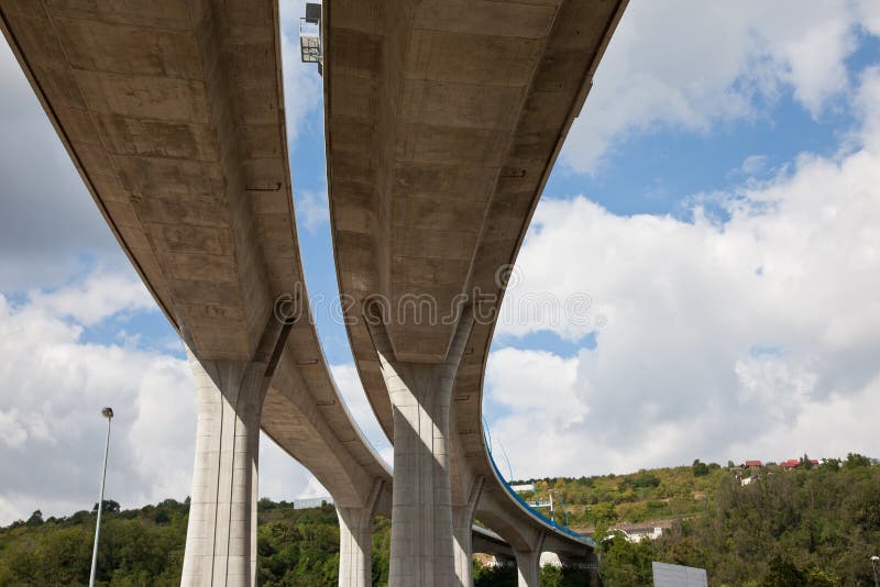 Elevated highway stock image. Image of city, abstract - 28695063