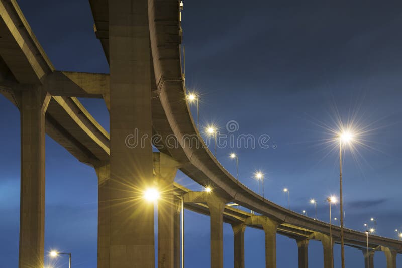 Elevated highway or bridge stock image. Image of light - 139040375