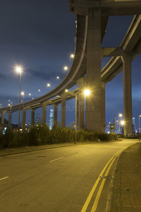 Elevated highway or bridge stock photo. Image of cityscape - 176509466