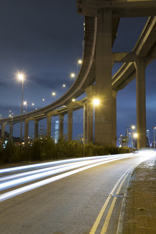 Elevated highway or bridge stock image. Image of architecture - 198792875
