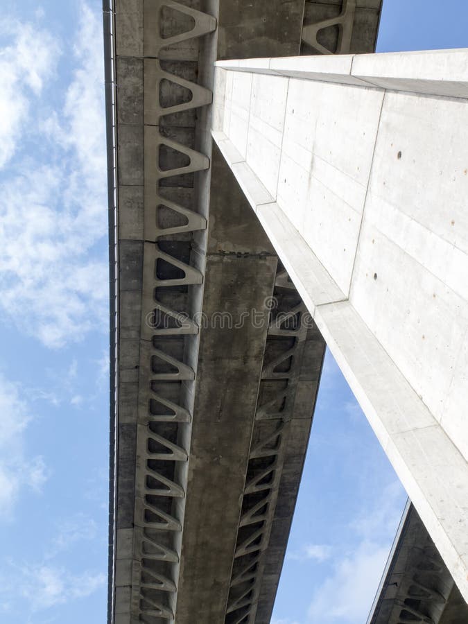 Elevated Highway Bridge in Perspective Stock Image - Image of exterior ...