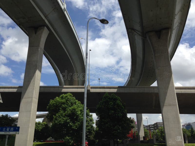 Elevated highway stock image. Image of flyover, column - 57663785