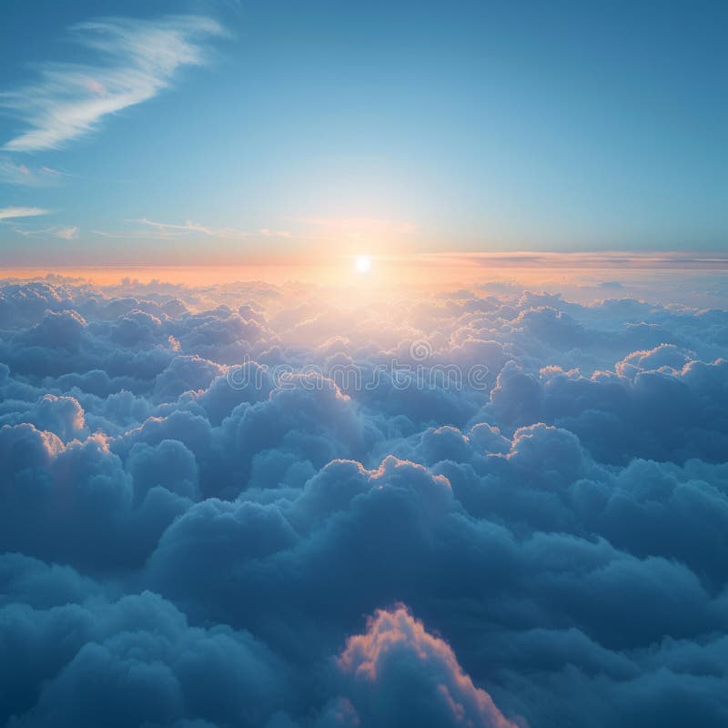 Elevated Horizon Ethereal Clouds Create a Dreamy Atmospheric Backdrop ...