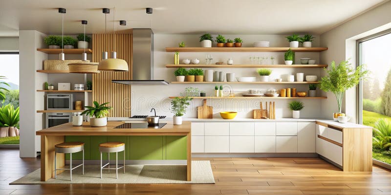 Elevated Kitchen Storage a DronesEye View of Modern Shelf Designs for ...