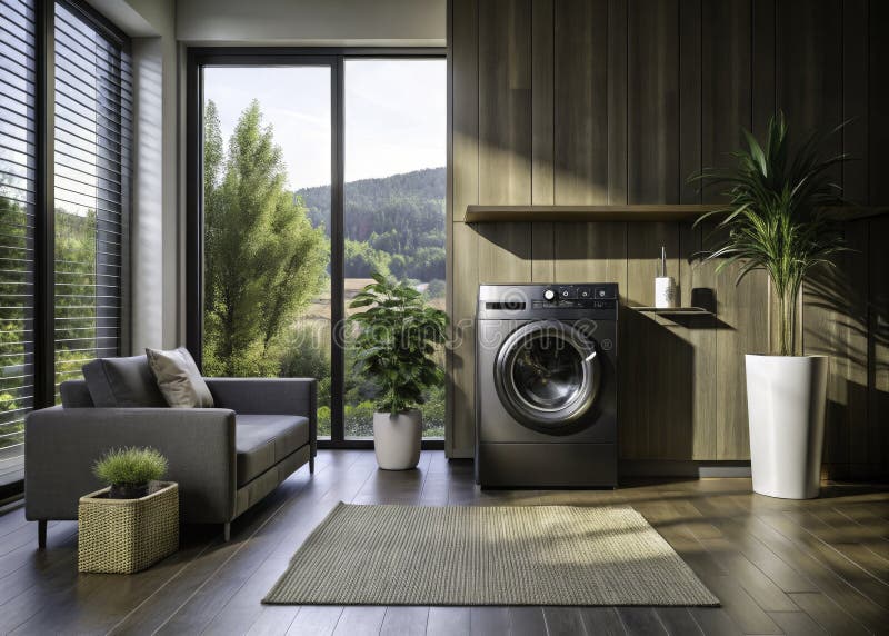 Elevated Laundry Room Design an Aerial Perspective of a Luxurious ...