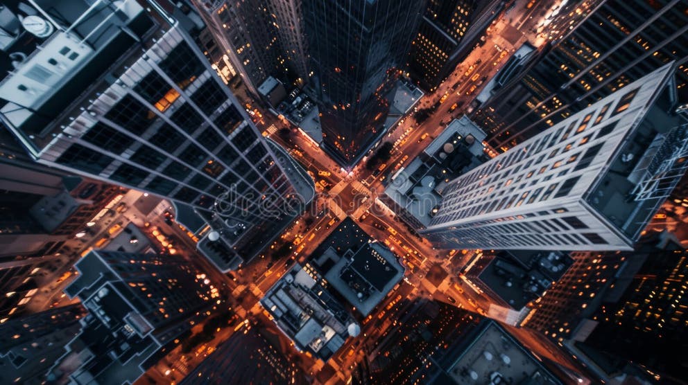 Elevated Perspective Capturing the Awe-inspiring Scenes Below Stock ...