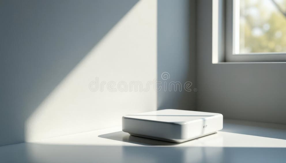 Elevated Product on Gray, Soft Window Light, Deep Shadow , Product ...