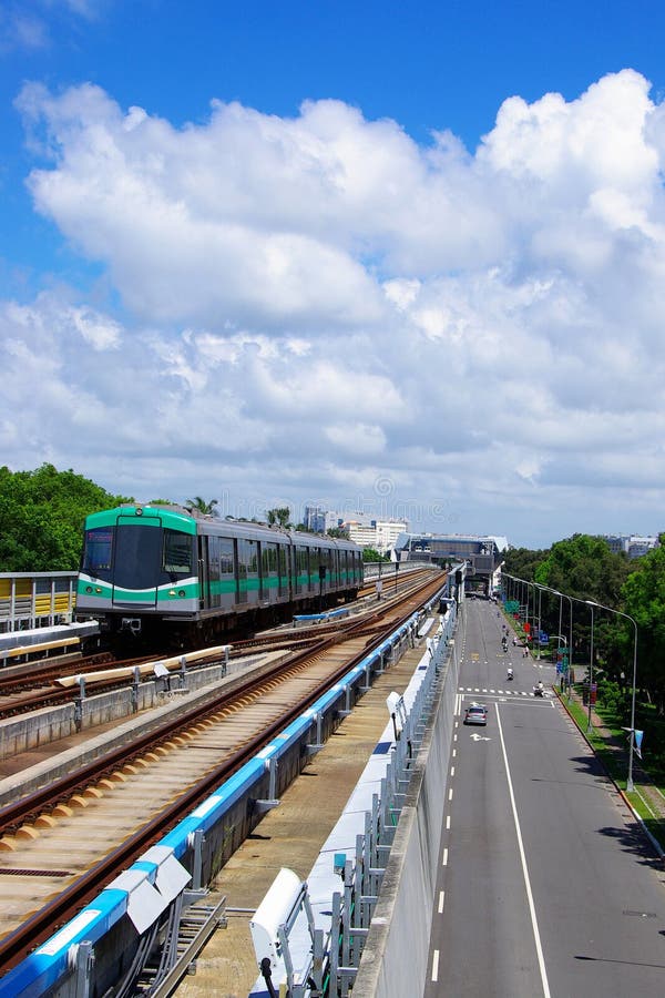 Elevated Rapid Transit System Stock Photo - Image of fast, developing ...