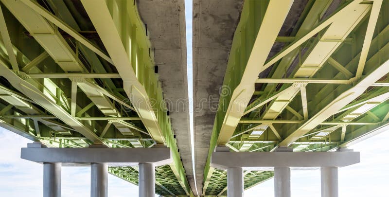 Elevated road from below stock image. Image of perspective - 76056949